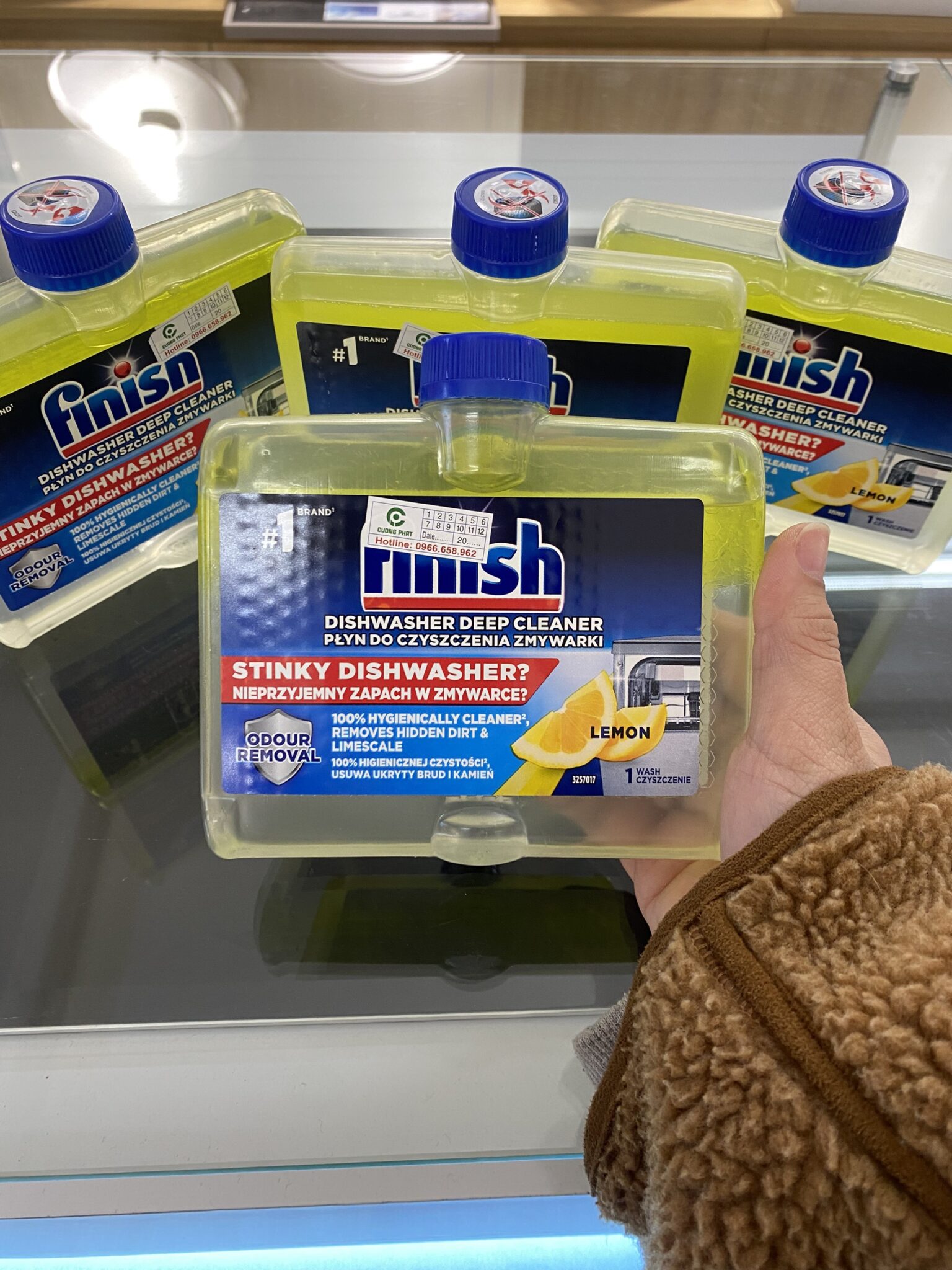 Dung dịch vệ sinh Finish 250ml hương chanh Cường Phát